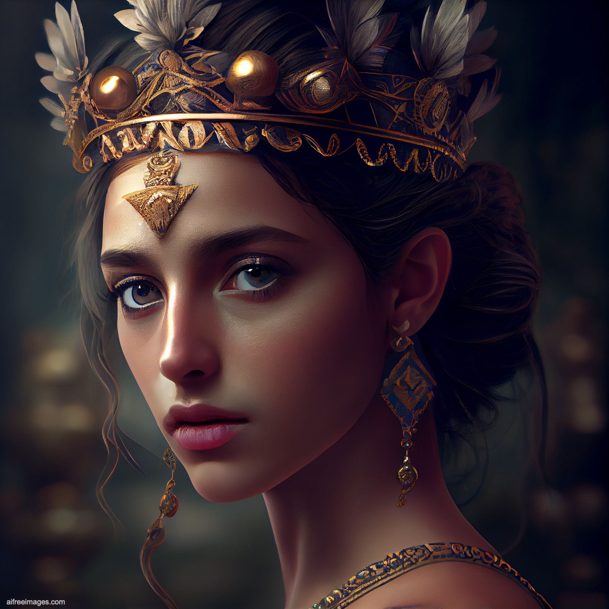 Beautiful greek queen - AI generated free images and icons with some ...