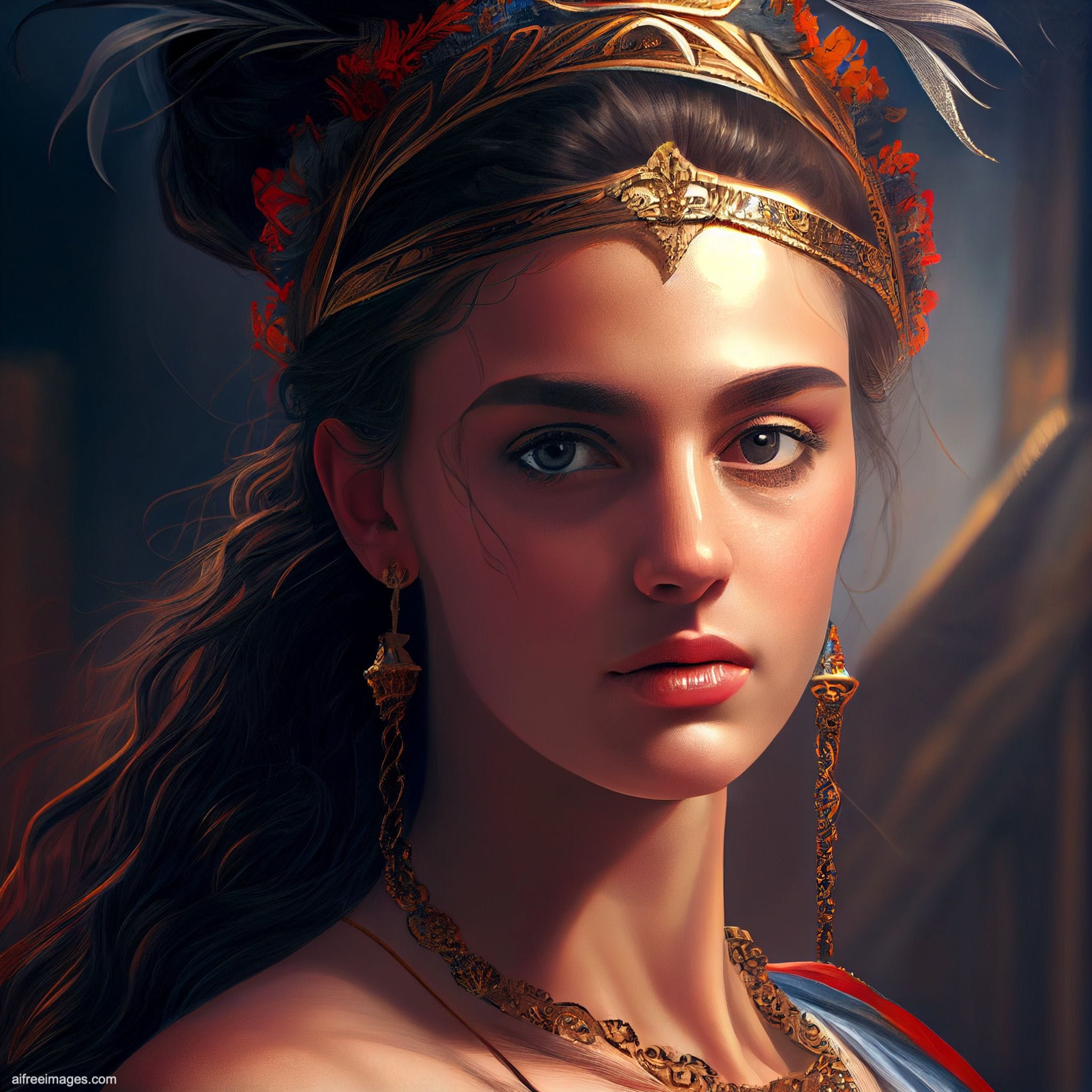 Beautiful greek queen - AI generated free images and icons with some ...