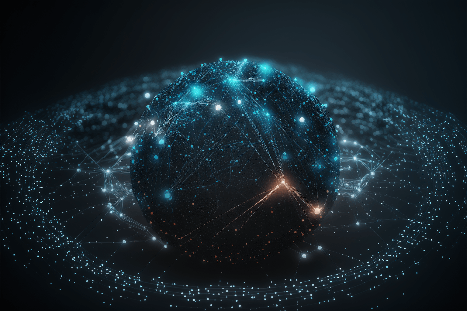 Data network background - AI generated free images and icons with some Midjourney prompts