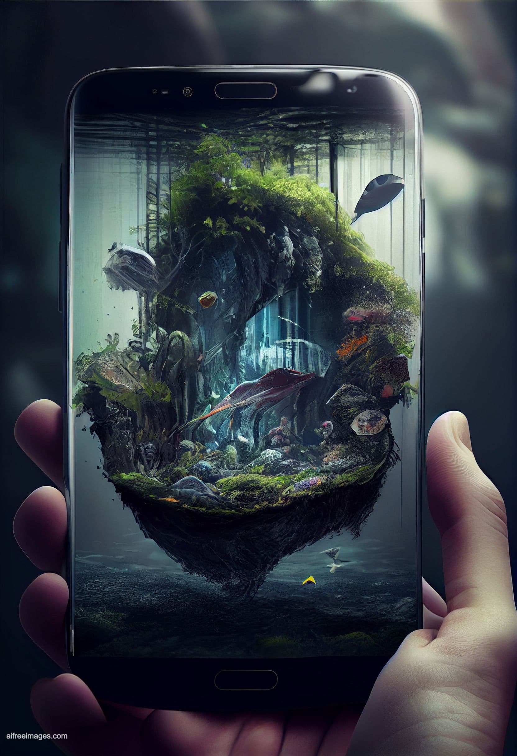 Inside mobile wallpapers AI-generated - AI generated free images and ...