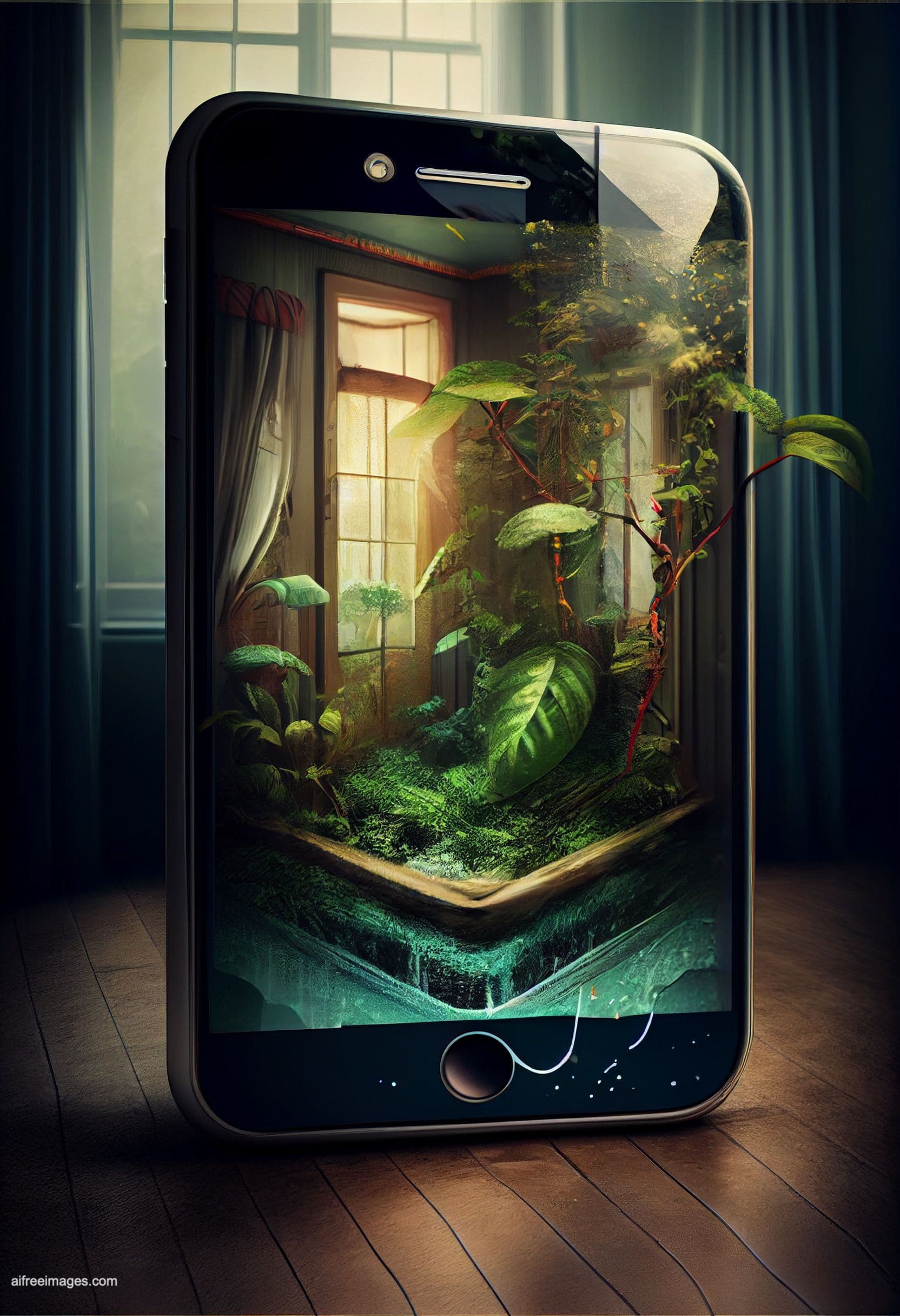Inside mobile wallpapers AI-generated - AI generated free images and ...