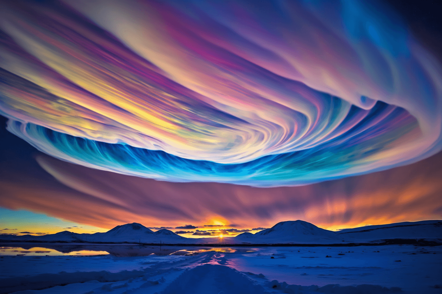 Polar stratospheric clouds - AI generated free images and icons with ...