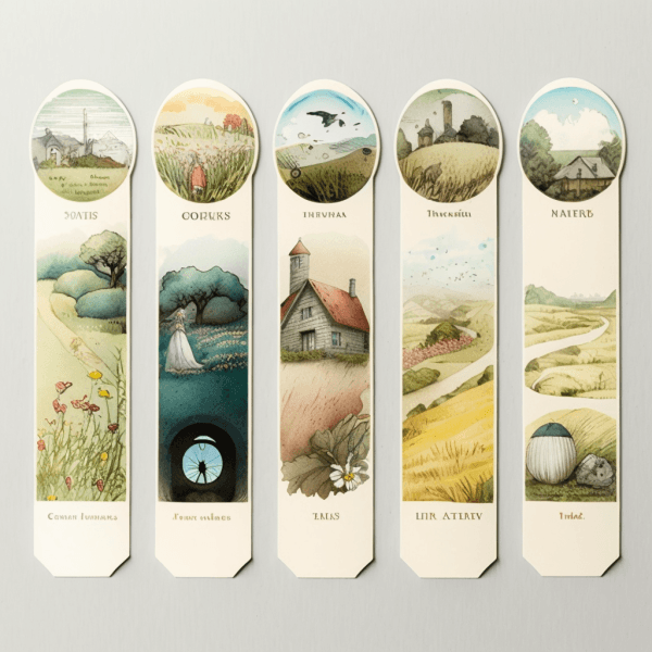 Enchanted Bookmarks: A Whimsical Collection of Fantasy Landscapes by ...