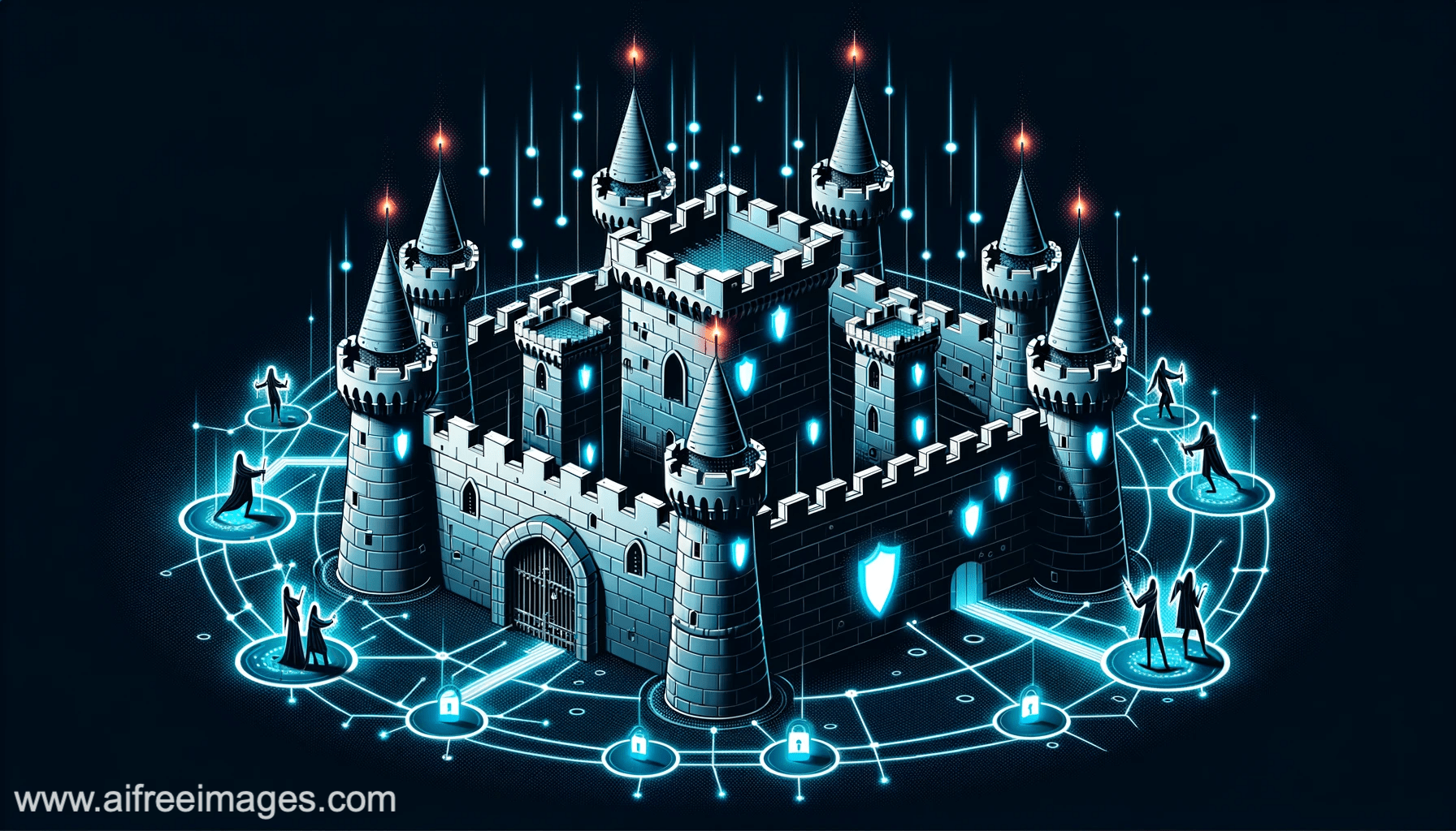 Stunning cybersecurity illustrations free for download, crafted by DALL ...